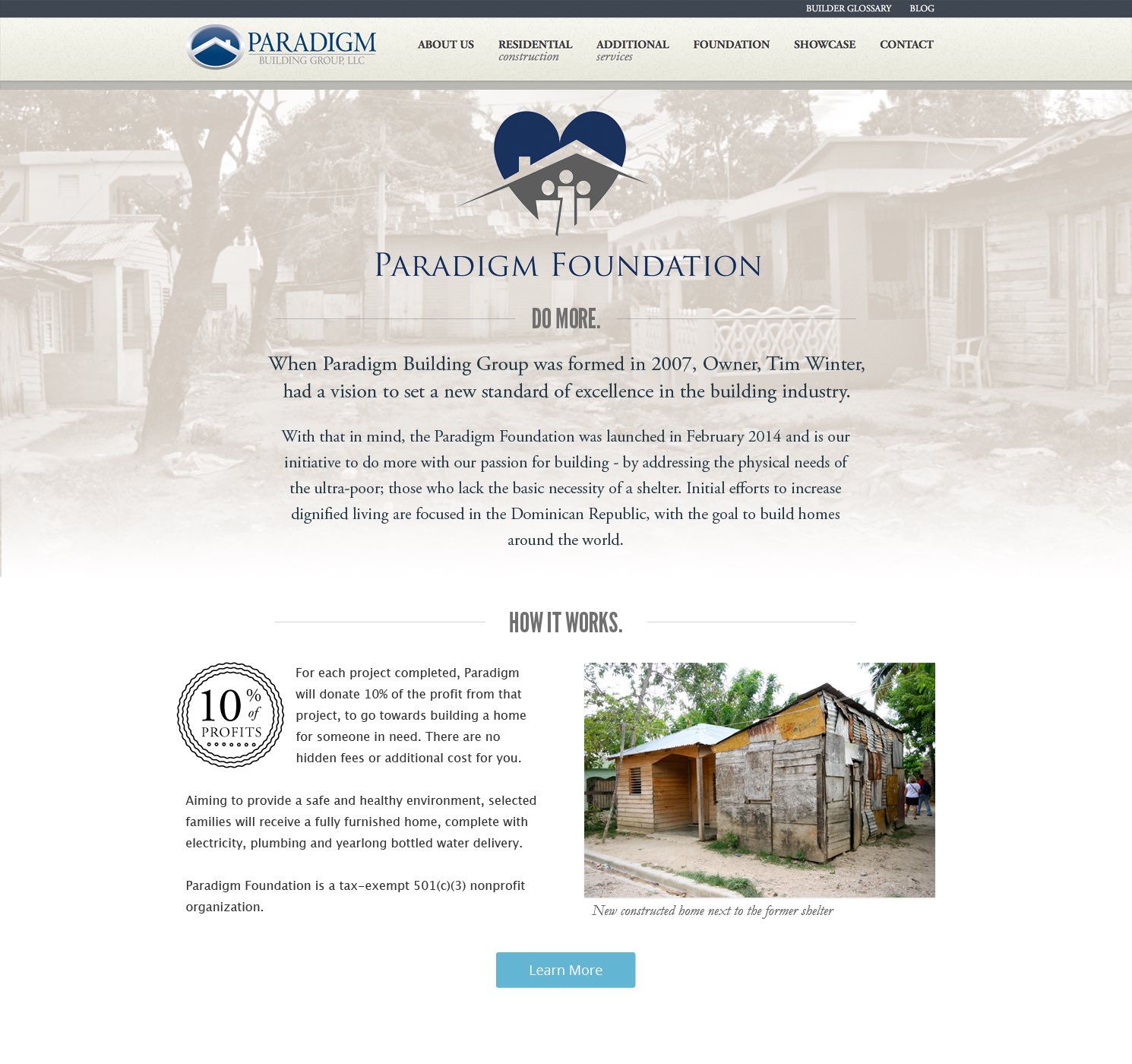 Home Builder Corporate Site : Design Portfolio of Justin Prather ...